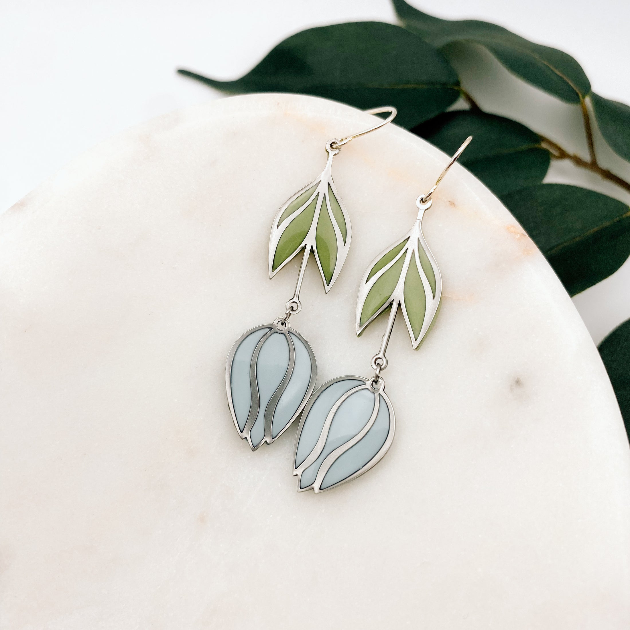 Blue Tulip Earrings – Dear June Jewelry